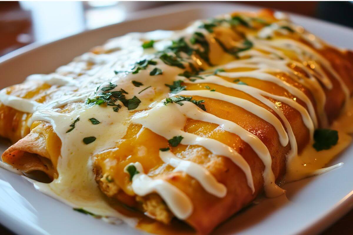 Sour Cream Green Chile Chicken Enchiladas Recipe and Baking Tips - Bro BBQ